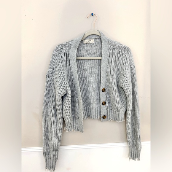 No Comment | Sweaters | Rustic Light Gray Cropped Sweater | Poshmark